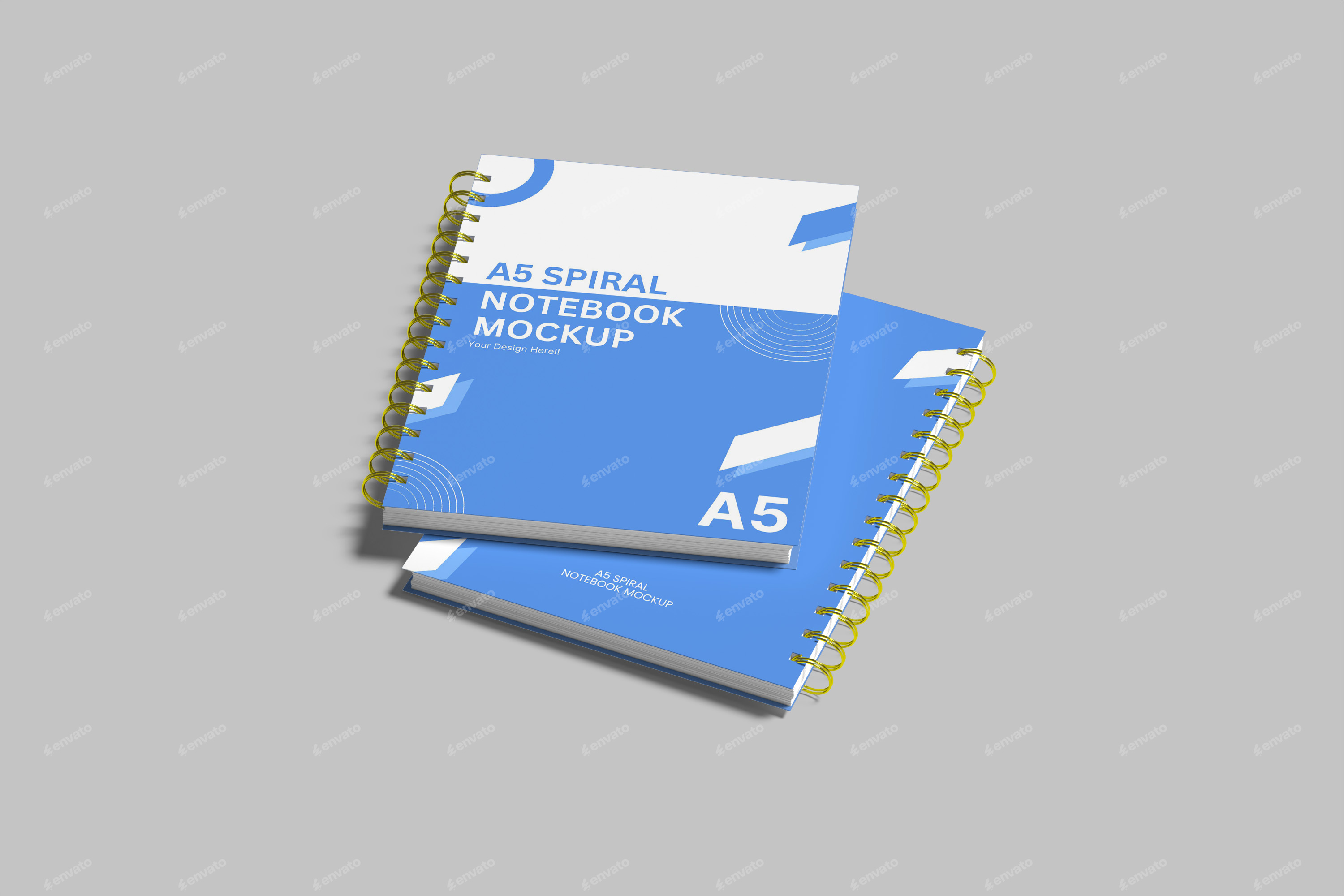 A5 Spiral Notebook Mockup, Graphics | GraphicRiver